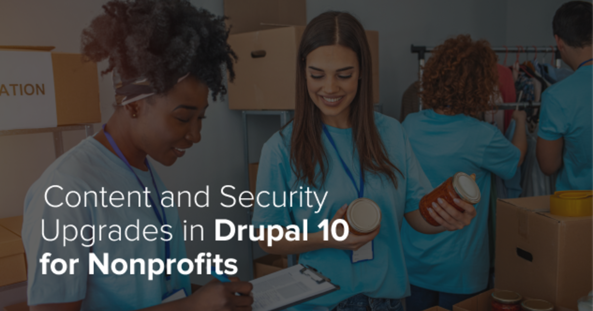 Security Upgrades in Drupal 10 for Nonprofits | Vardot Blog