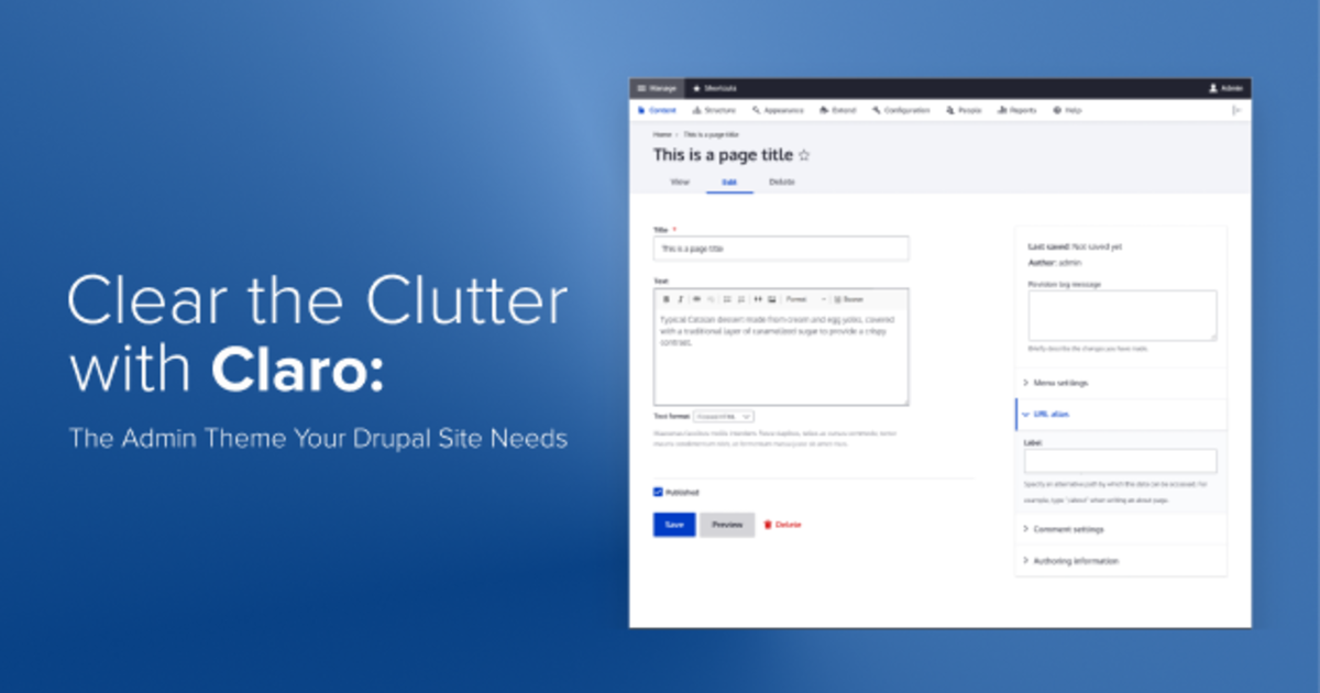 Claro: The Admin Theme Your Website Needs | Vardot Blog