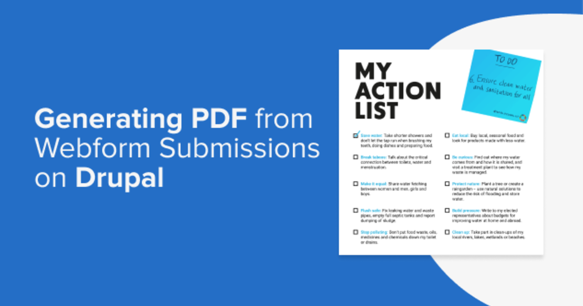 Generating PDF from Webform Submissions on Drupal | Vardot Blog